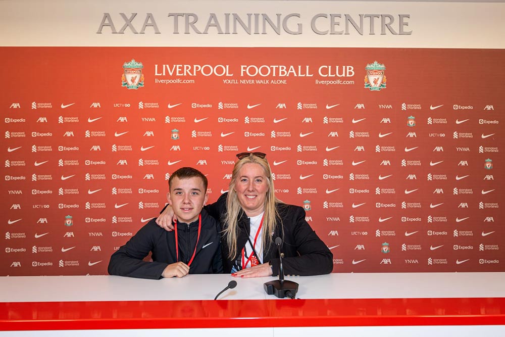 AXA Training Facility Visits | Owen McVeigh Foundation