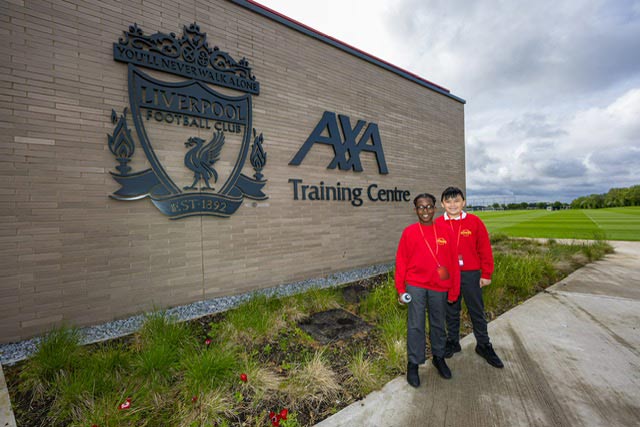 AXA Training Facility Visits | Owen McVeigh Foundation